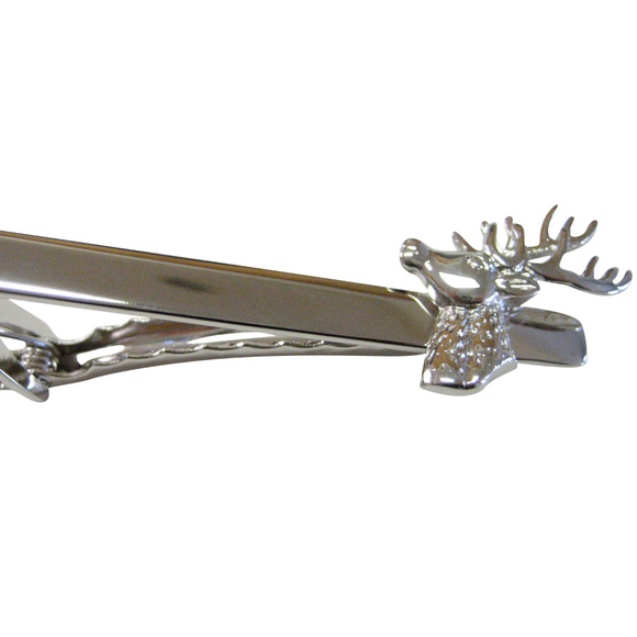 Kiola Designs | Accessories | Side Facing Stag Deer Head Tie Clip ...